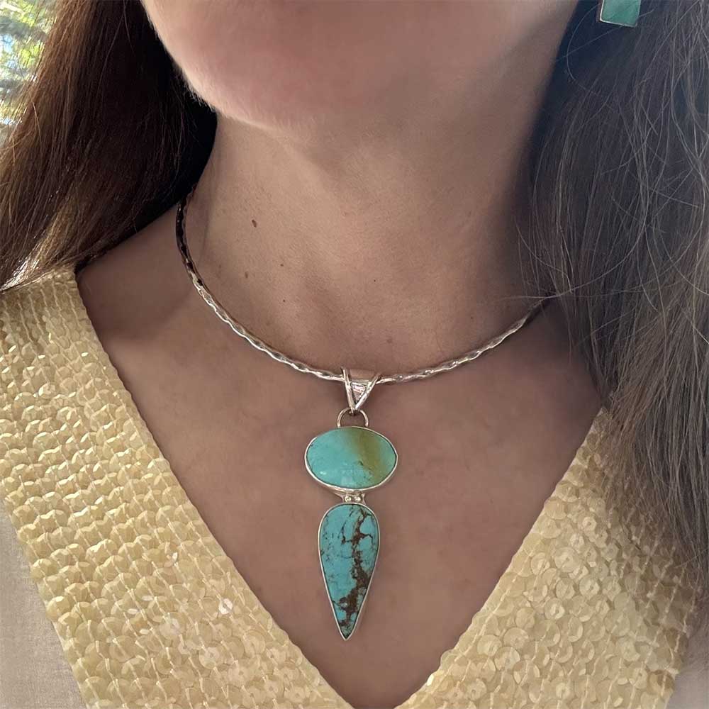 Real turquoise pendant store
